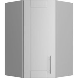 Optifit Eckh&auml;ngeschrank &raquo;Ahus&laquo; Breite 60 x 60cm grau hellgrau, B/H/T: 60cm x 89,6cm x 34,9cm, T&uuml;ren: 1 Stk.