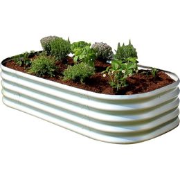 Vitavia Hochbeet &raquo;Terra 401&laquo; BxTxH: 82x162x40 cm silber B/H/T: 82,1cm x 40,1cm x 162,1cm