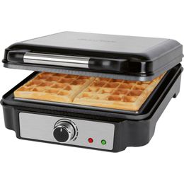 ProfiCook Waffeleisen »PC-WA 1241 inox« 1200 W Edelstahl-schwarz