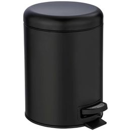 Wenko Kosmetikeimer &raquo;Leman&laquo; 5 Liter, BxTxH: 21x28x24 cm schwarz Stahl