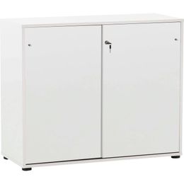Schildmeyer Aktenschrank &raquo;Serie 400&laquo; Breite 100 cm wei&szlig; FSC -zertifizierter Holzwerkstoff