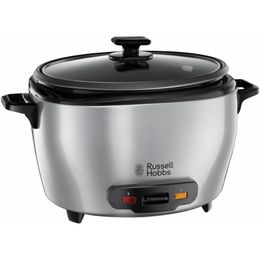 Russell Hobbs Reiskocher »23570-56 MaxiCook« groß: 2, 5 l, antihaftbeschitet, inkl. Dampfkorb, Reislöffel&Messbecher schwarz/silber
