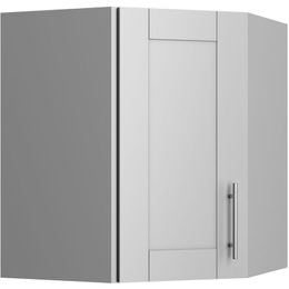 Optifit Eckh&auml;ngeschrank &raquo;Ahus&laquo; Breite 60 x 60 cm grau hellgrau, B/H/T: 60cm x 70,4cm x 34,9cm, T&uuml;ren: 1 Stk.