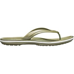 Crocs Crocband Flip Unisex Sandalen dunkelgrün 37-38 - Herrenschuhe