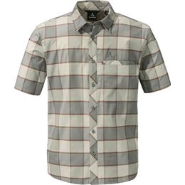 Sch&ouml;ffel Sch&ouml;ffel Shirt Buchstein M leichtes Wanderhemd Herren beige 54 - Herrenshirts, -hemden & -pullover