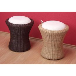Home Affaire Sitzhocker beige B/H/T: 42cm x 48cm x 42cm