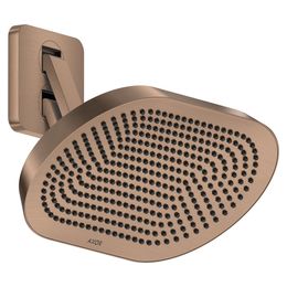 Hansgrohe AXOR ShowerSphere Kopfbrause 370/220 2jet mit beweglichem Brausearm, Brushed Red Gold, 397 39745310