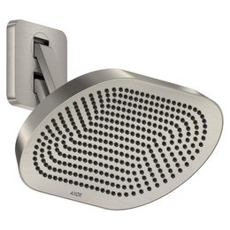 Hansgrohe AXOR ShowerSphere Kopfbrause 370/220 2jet mit beweglichem Brausearm, Edelstahl Optic, 3974 39745800