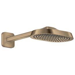 Hansgrohe AXOR ShowerSphere Kopfbrause 250/160 1jet mit Brausearm, Brushed Bronze, 39754140 39754140