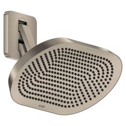 Hansgrohe AXOR ShowerSphere Kopfbrause 370/220 2jet mit beweglichem Brausearm, Brushed Nickel, 39745 39745820