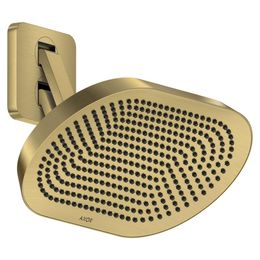 Hansgrohe AXOR ShowerSphere Kopfbrause 370/220 2jet mit beweglichem Brausearm, Brushed Brass, 397459 39745950