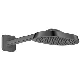 Hansgrohe AXOR ShowerSphere Kopfbrause 250/160 1jet EcoSmart mit Brausearm, Polished Black Chrome, 3 39755330
