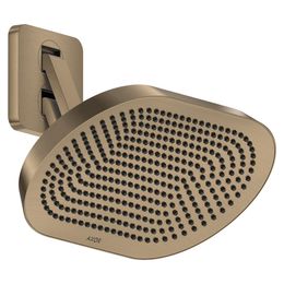 Hansgrohe AXOR ShowerSphere Kopfbrause 370/220 2jet EcoSmart mit beweglichem Brausearm, Brushed Bron 39746140