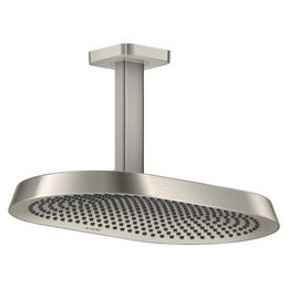Hansgrohe AXOR ShowerSphere Kopfbrause 370/220 2jet mit Deckenanschluss, Edelstahl Optic, 39757800 39757800