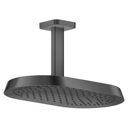Hansgrohe AXOR ShowerSphere Kopfbrause 370/220 1jet mit Deckenanschluss, Brushed Black Chrome, 39760 39760340