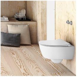 Pressalit WC-Sitz Sway D2 994 mit Absenkautomatik und Lift-Off-Funktion zu Laufen Pro, Duravit ME