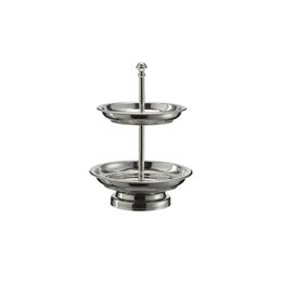 HOME STORY Etagere silber Edelstahl Maße (cm): H: 19 Ø: 13.0 » Möbel Kraft