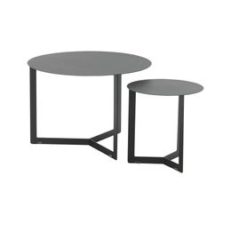 M&ouml;bel Kraft Couchtisch 2er Set schwarz Ma&szlig;e (cm): H: 45 &Oslash;: 65.0 &raquo; M&ouml;bel Kraft