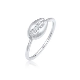 Elli Damen Fingerring &raquo;Kaurimuschel Sommer Meer Urlaub Trend 925 Silber&laquo;