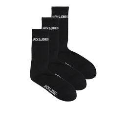 Jack & Jones Jack & Jones Socken 'JACMELVIN' Herren Gr&ouml;&szlig;e 41/46 schwarz / wei&szlig;