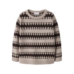 name it Pullover Jungen Gr&ouml;&szlig;e 92 beige / braun