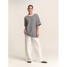 St Mrlo Shirt 'Vacation' Damen Gr&ouml;&szlig;e M navy / wei&szlig;