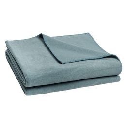 Zoeppritz Fleecedecke Soft Fleece, Blau, Textil, Uni, 160x200 cm, pflegeleicht, Wohntextilien, Decken, Fleecedecken