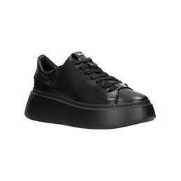 Wojas Leder-Sneakers in Schwarz - 37% | Größe 37 | Damen-sneakers