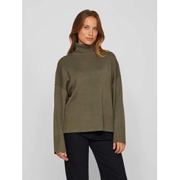 Vila Rollkragenpullover in Khaki - 56% | Größe L | Damen-pullover-cardigans