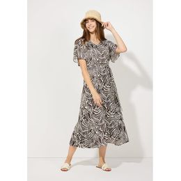 More & More More & More Kleid in Braun/ Creme - 50% | Gr&ouml;&szlig;e 36 | Damen-kleider