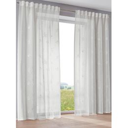 HEINE HOME Dekostore in Weiß - 62% | Größe 245x140 cm | Gardinen-vorhaenge