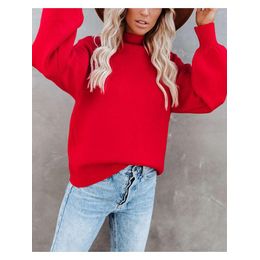 Milan Kiss Pullover in Rot - 73% | Gr&ouml;&szlig;e L | Damen-pullover-cardigans