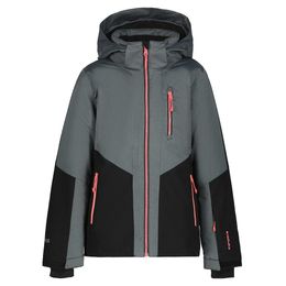 Icepeak Ski-/ Snowboardjacke "Lanett" in Grau/ Schwarz - 56% | Größe 128 | Kinder-outdoor-jacken