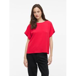 Vila Shirt in Rot - 55% | Gr&ouml;&szlig;e 34 | Damen-tops