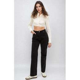 MONKI Jeans - Regular fit - in Schwarz - 50% | Größe W31 | Damenjeans