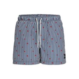 Jack & Jones Jack & Jones Badeshorts "Maui" in Dunkelblau/ Weiß - 35% | Größe XL | Herren-bademode-sport