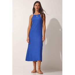 Happiness Istanbul Kleid in Blau - 67% | Größe 38 | Damen-kleider