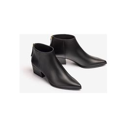Unisa Leder-Ankle-Boots in Schwarz - 58% | Größe 41 | Stiefeletten