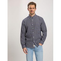 Cross Jeans Hemd - Regular fit - in Dunkelblau - 49% | Größe L | Herren-plussize