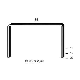 10000 x Heftklammer B-16