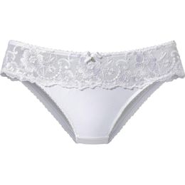 Lascana Damen Bikinislip weiß Größe 32/34