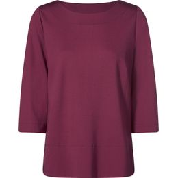 Heine Damen 3/4-Arm-Shirt mit Rundhals-Ausschnitt bordeaux Größe 40