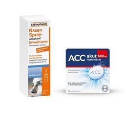 HEXAL® ACC akut 600 40 St+ NASENSPRAY-ratiopharm Erwachsene 15 ml