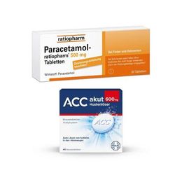 HEXAL® ACC akut 600 40 St + PARACETAMOL-ratiopharm 500 mg 60 St