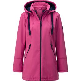 CR&Eacute;ATION L Damen Softshelljacke mit kontrastfarbigem Futter fuchsia Gr&ouml;&szlig;e 38