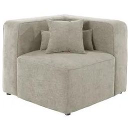 Sofa-Eckelement Andas "Sundstrup", grau (taupe), B:93cm H:76,5cm T:93cm, 100% Polyester, Polsterelemente, Modulserie, individuelle Zusammenstellung