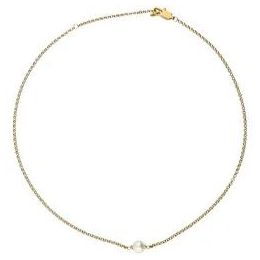 Collier Vivance "Perle", gold (goldfarben), Halsketten, Damen, Edelstahl, Collier