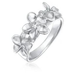 Fingerring NENALINA "Blumen Kirschbl&uuml;te Bl&uuml;te Statement 925 Silber" Gr. 56, silber, Fingerringe, Damen, 56mm, ohne Stein, Silber 925 (Sterlingsilber), 3mm, Fingerring