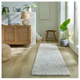 Teppich FLAIR RUGS "Minerals", blau, B:120cm H:3mm L:170cm, Kunstfaser, Wolle, Teppiche, Neutraler Teppich aus mineralischer Wollmischung