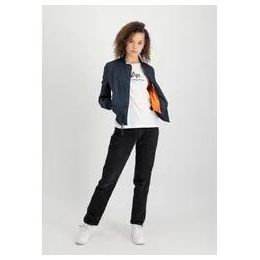 Bomberjacke Alpha Industries "MA-1 TT Light W", Damen, Gr. L, blau (rep.blau), Obermaterial: 100% Nylon, Futter: 100% Nylon, Jacken